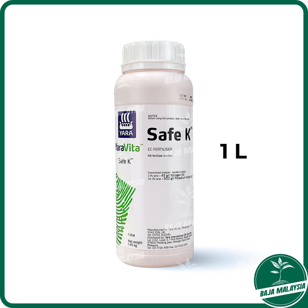 YARA YaraVita Safe K 1L Foliar Fertilizer High Potassium Free from ...