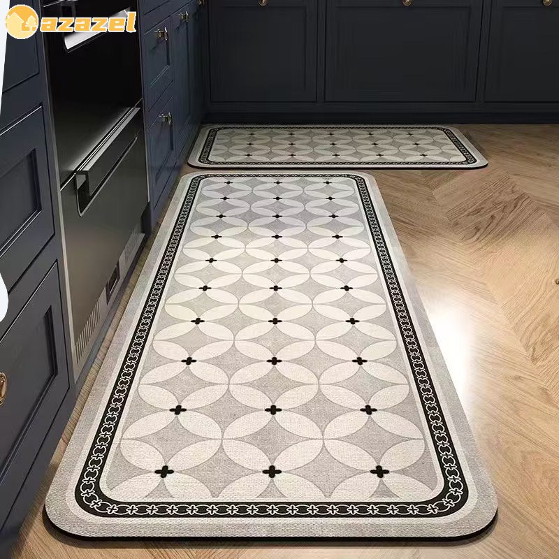 Karpet Murah Ready Stock Retro Floor Mat Anti Slip Kitchen Floor Mats ...