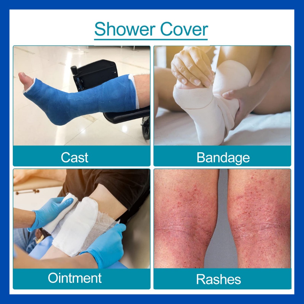 🇲🇾READY STOCK Waterproof Bath Shower Cover for Leg Injury Protector ...