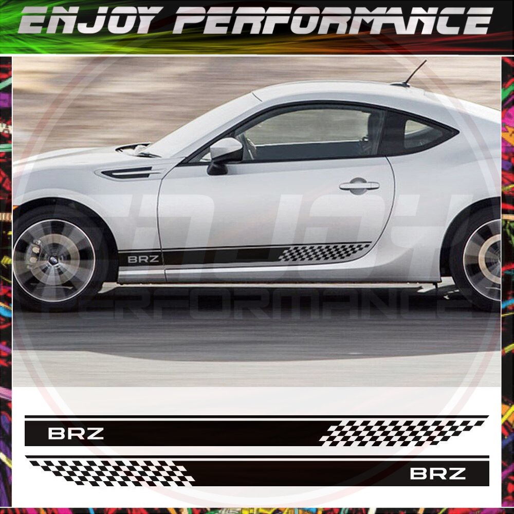 2PCS Car Side Doors Stickers For Subaru BRZ Tuning Accessories Sport ...