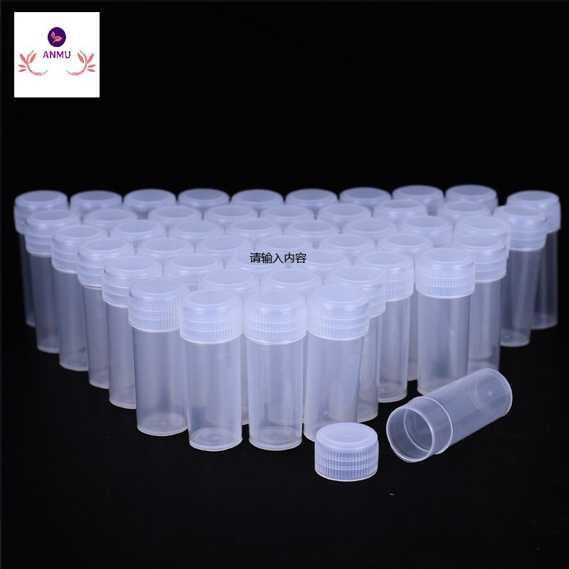 5ml Plastic Bottle Sample Jar 5g Small Barrel Vials Medicine Pill ...