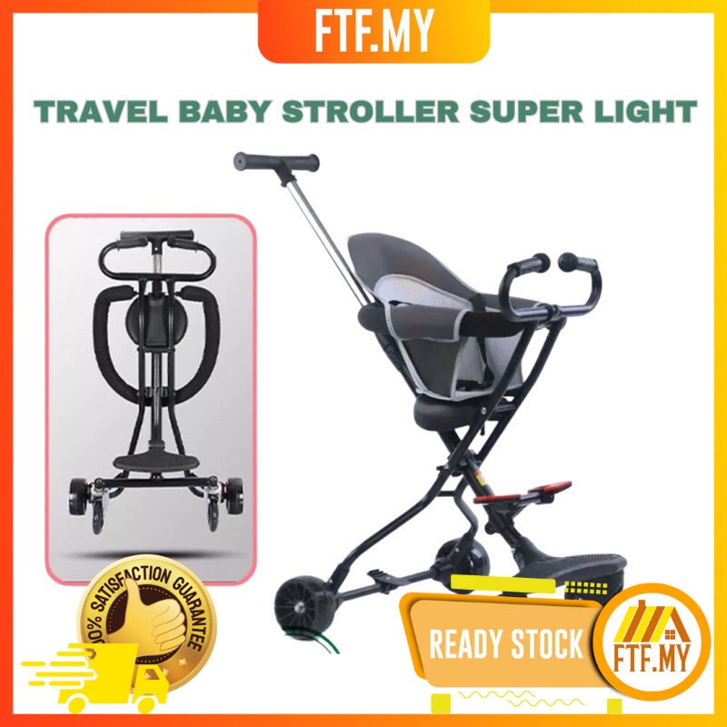 Baby Kids Magic Stroller Budak with 4 Wheels soft seat & Easy to ...