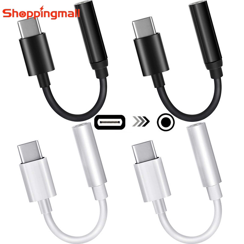 USB-C Type C To 3.5mm Jack Type-C Audio Splitter Headphone Cable Aux ...