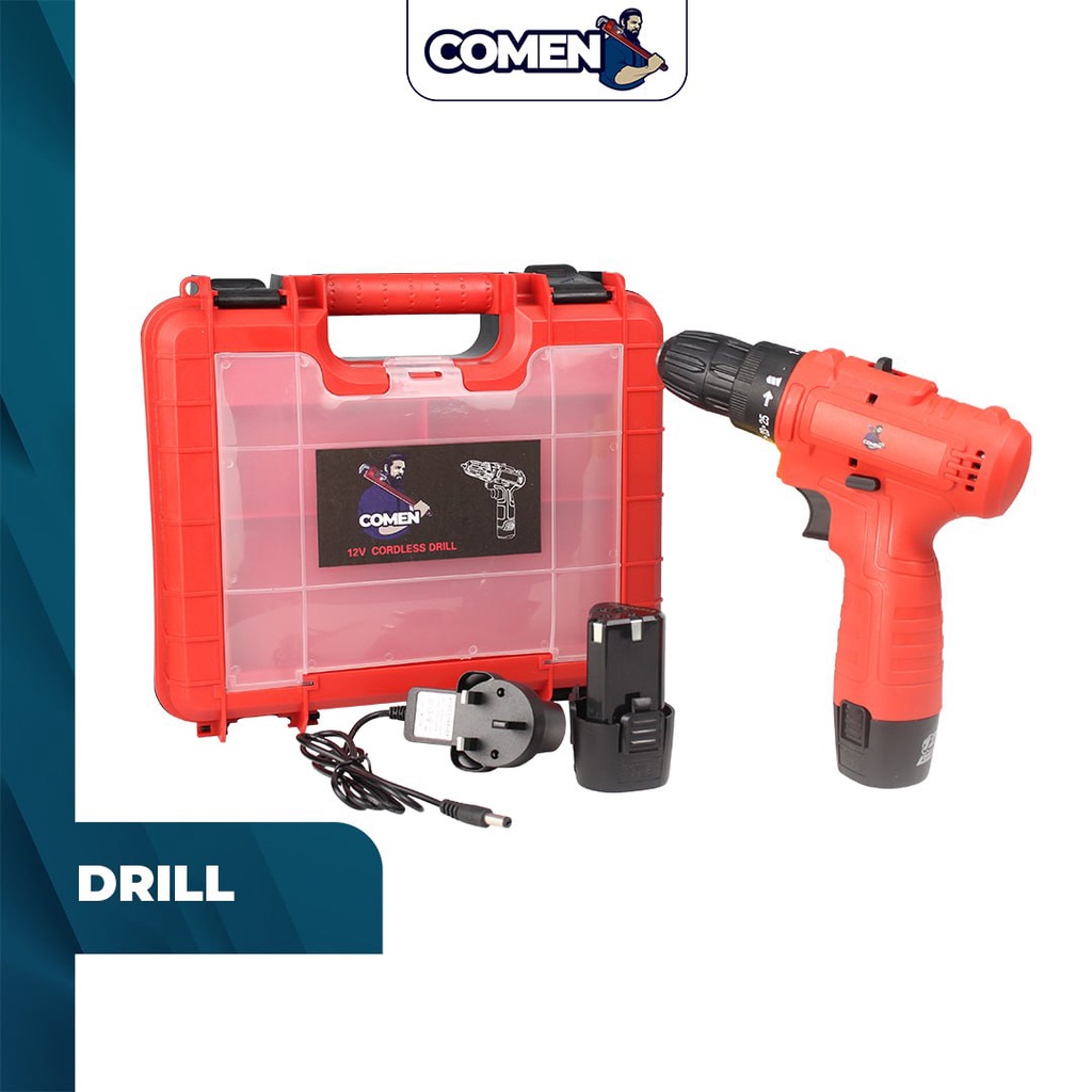 COMEN 12V Cordless Drill Set Wireless Electric Screwdriver Power Hand ...