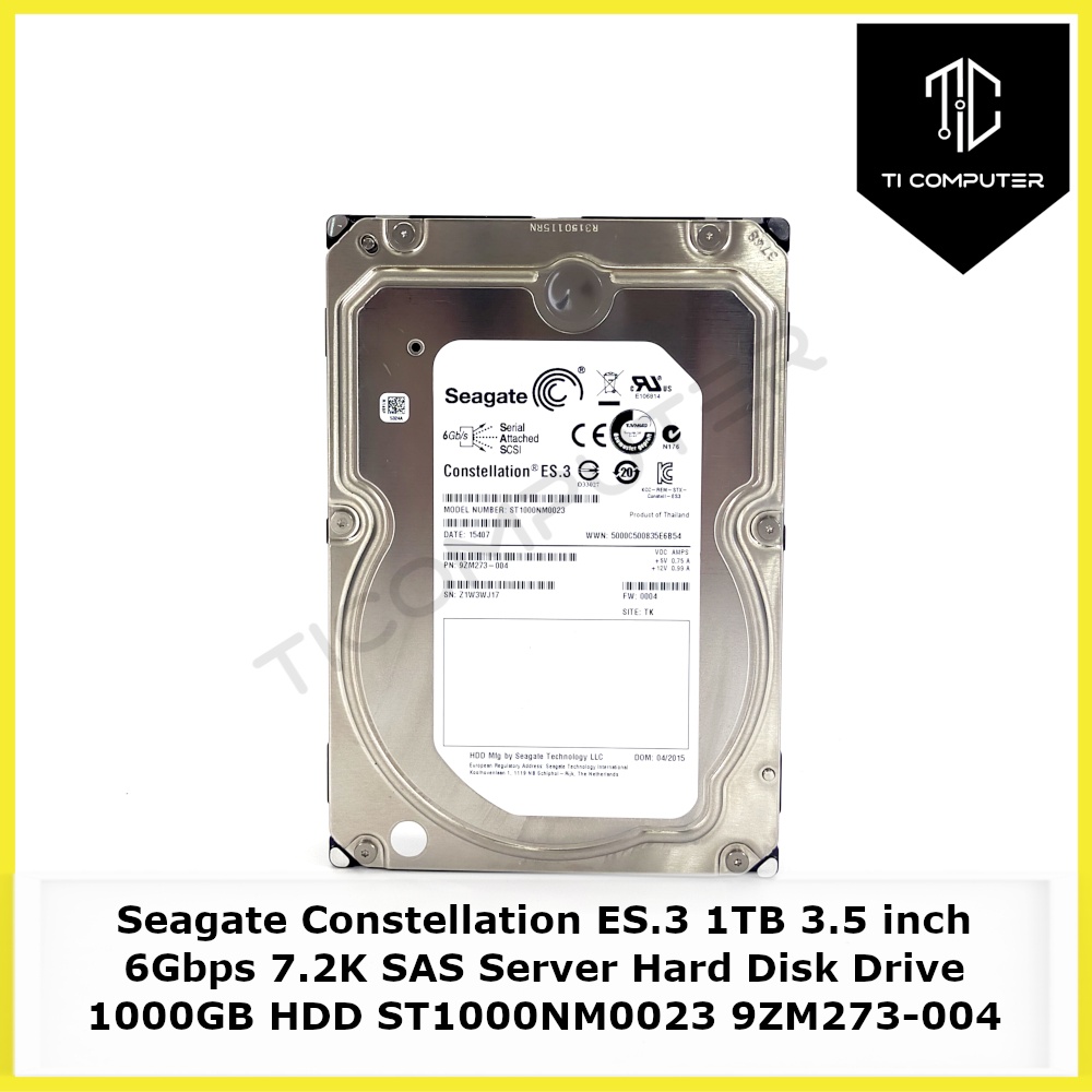 Seagate Constellation ES.3 1TB 3.5 inch 6Gbps 7.2K SAS Server Hard Disk ...
