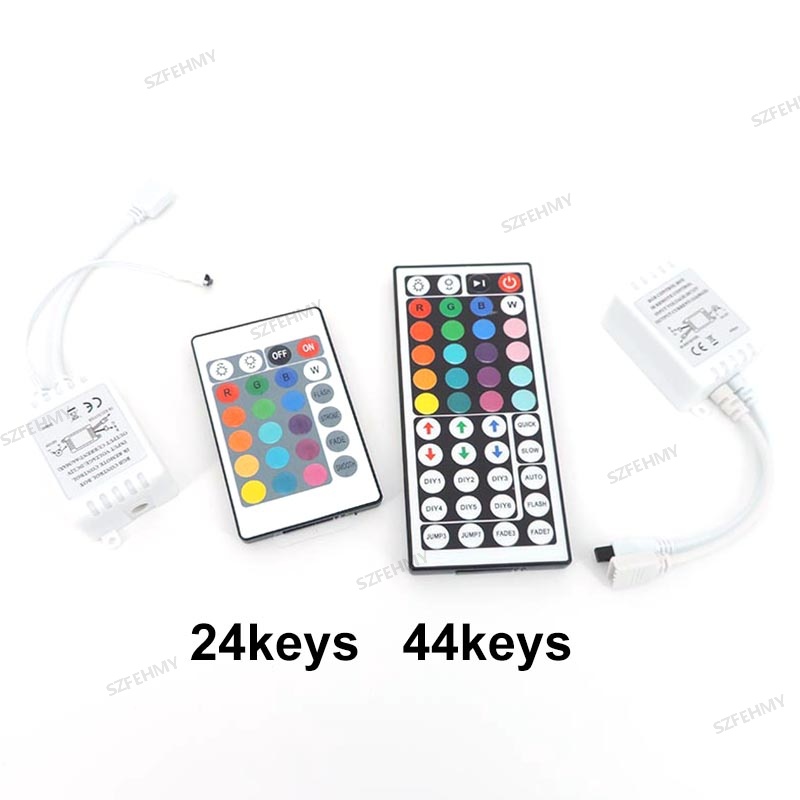 DC 12V RGB IR Remote Controller Led Strip light 24 44 Keys adjustable ...