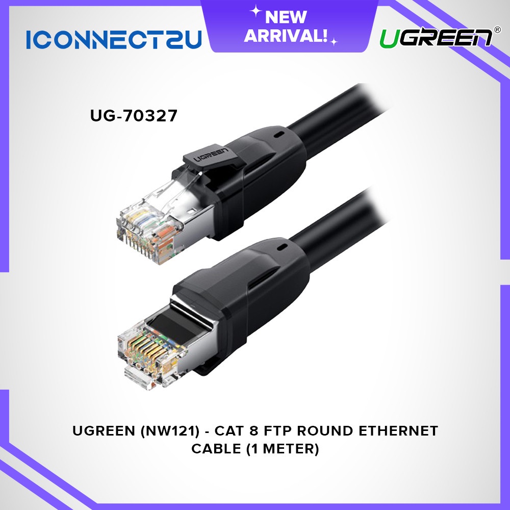 Ugreen (NW121) 70327 Cat 8 FTP Round Ethernet Cable (1M) | Shopee Malaysia