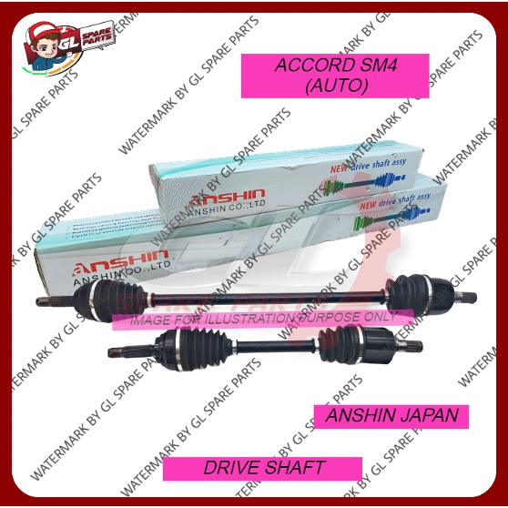 (ANSHIN JAPAN) DRIVE SHAFT HONDA ACCORD SM4 (AUTO) / SV4 (AUTO ...