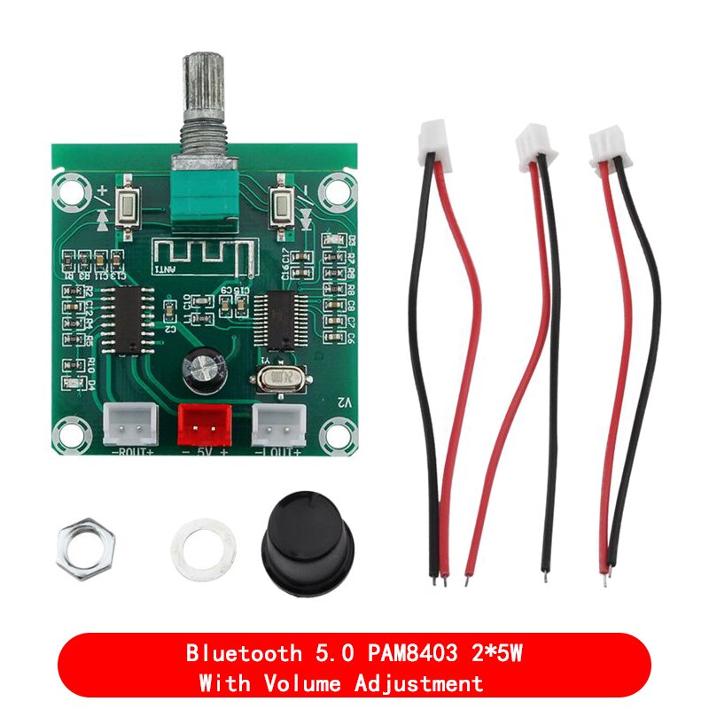 Bluetooth 5.0 PAM8403 MINI Digital Amplifier Board 2 * 3W Class D ...