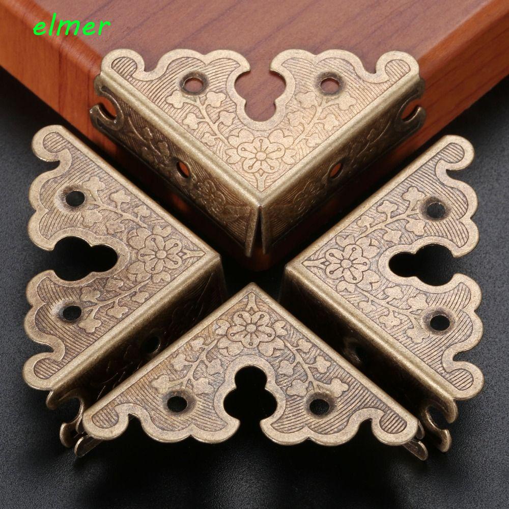 ELMER Wooden Box Corner Protector Carved Furniture Fitting Table Corner ...