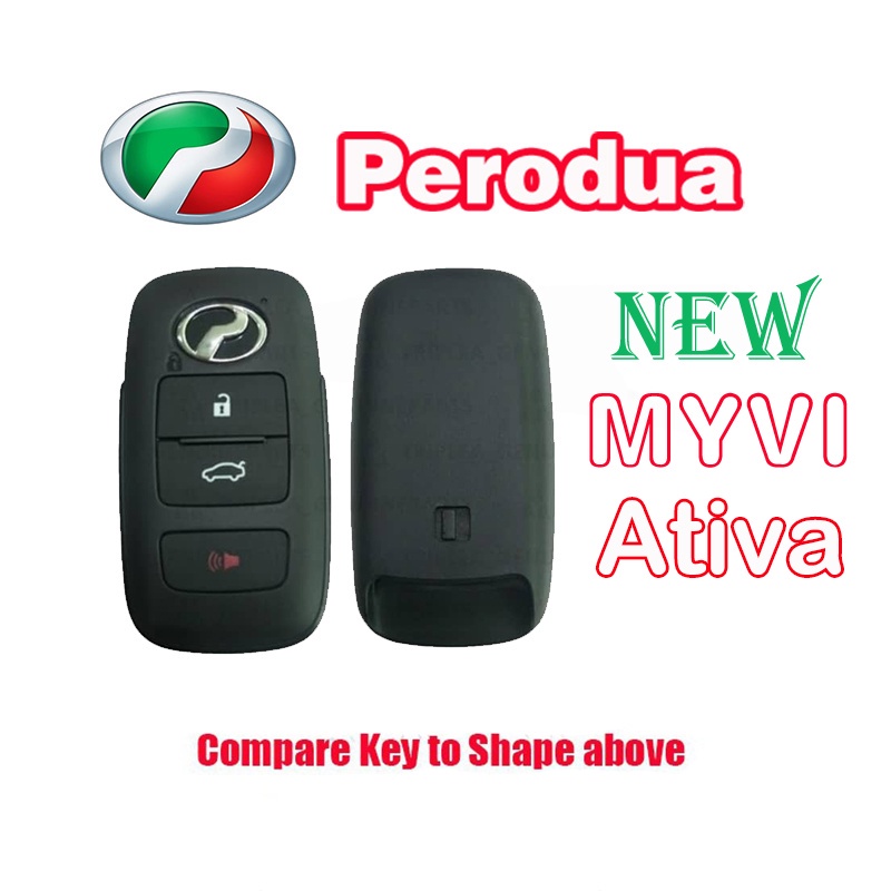 Perodua Ativa / Alza / myvi 2022 key cover Leather Remote Key Case ...
