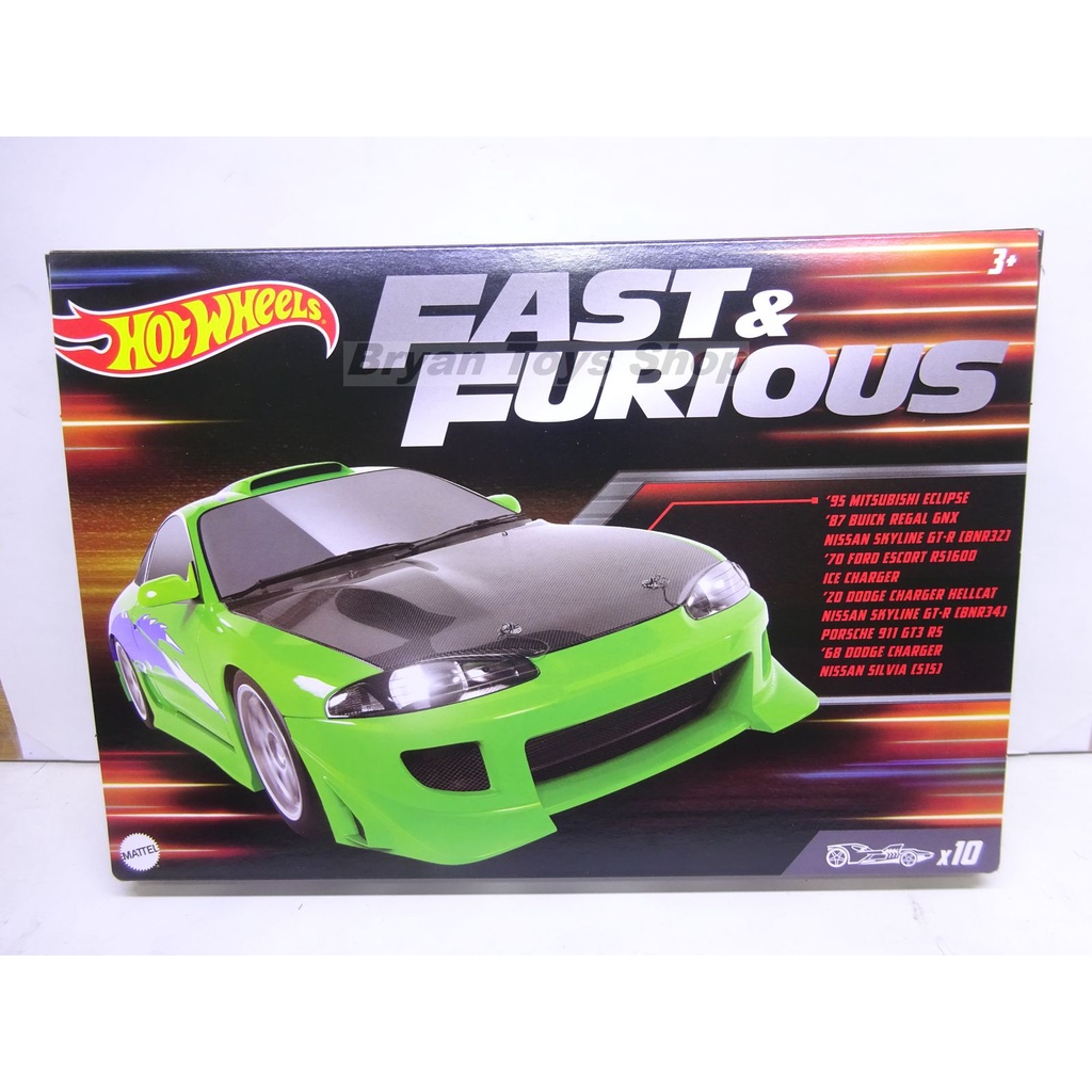 Hot Wheels Fast & Furious Pack Contains 10 Pcs | Shopee Malaysia