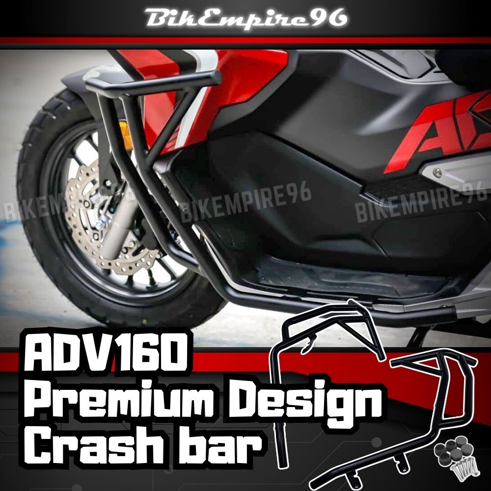 Honda ADV160 Heavy Duty Premium Design Crash Bar Frame Solid Strong Harden anodized Perfect ...
