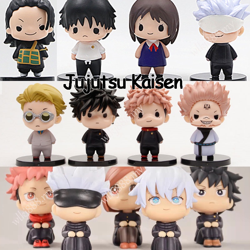 Jujutsu Kaisen 6 pieces/set doll Sukuna Satoru Bean eye Ryomen Gojo ...