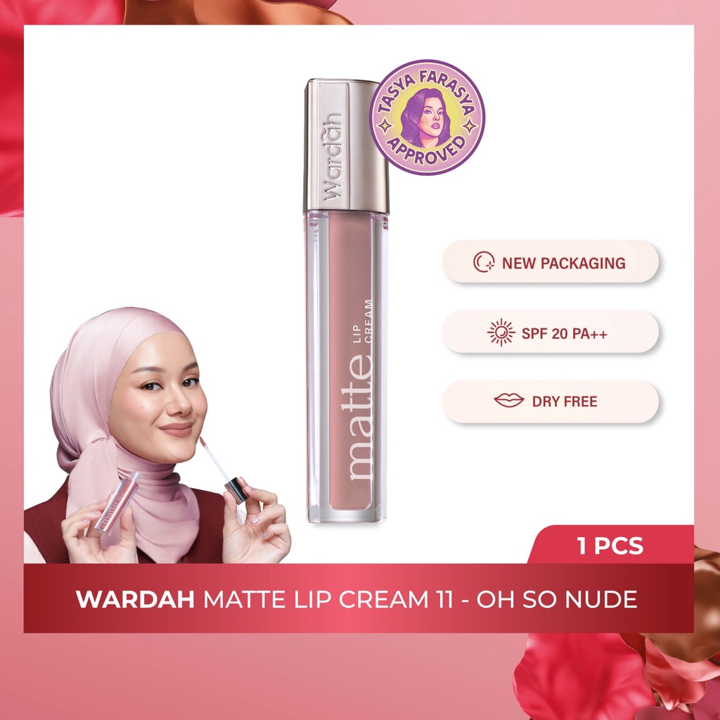 Wardah EXCLUSIVE MATTE LIP CREAM 11 OH SO NUDE 4g | Shopee Malaysia