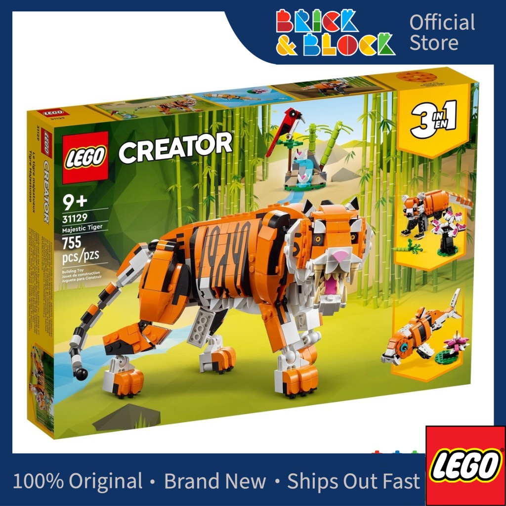 LEGO 31129 Majestic Tiger | LEGO Creator | Shopee Malaysia