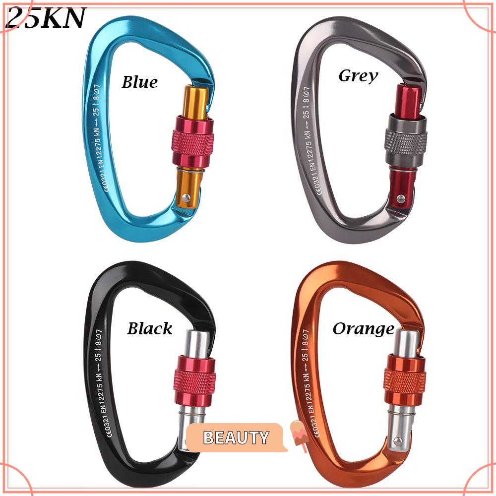BEAUTY 12/25KN Professional Carabiner Aluminum Security Master Lock ...