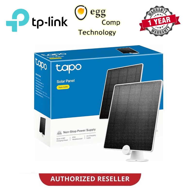 TP-Link Tapo A200 Solar Charging Panel for Battery Powered Rechargeable ...