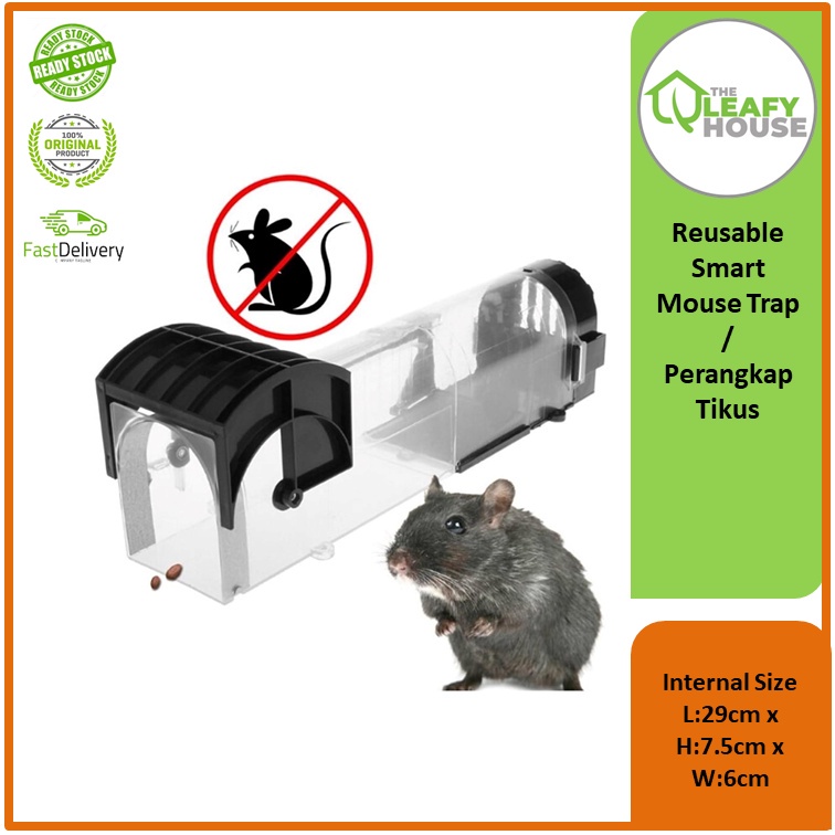 Reusable Smart Mouse Trap Plastic Smart Rat Trap Rat Live Trap ...