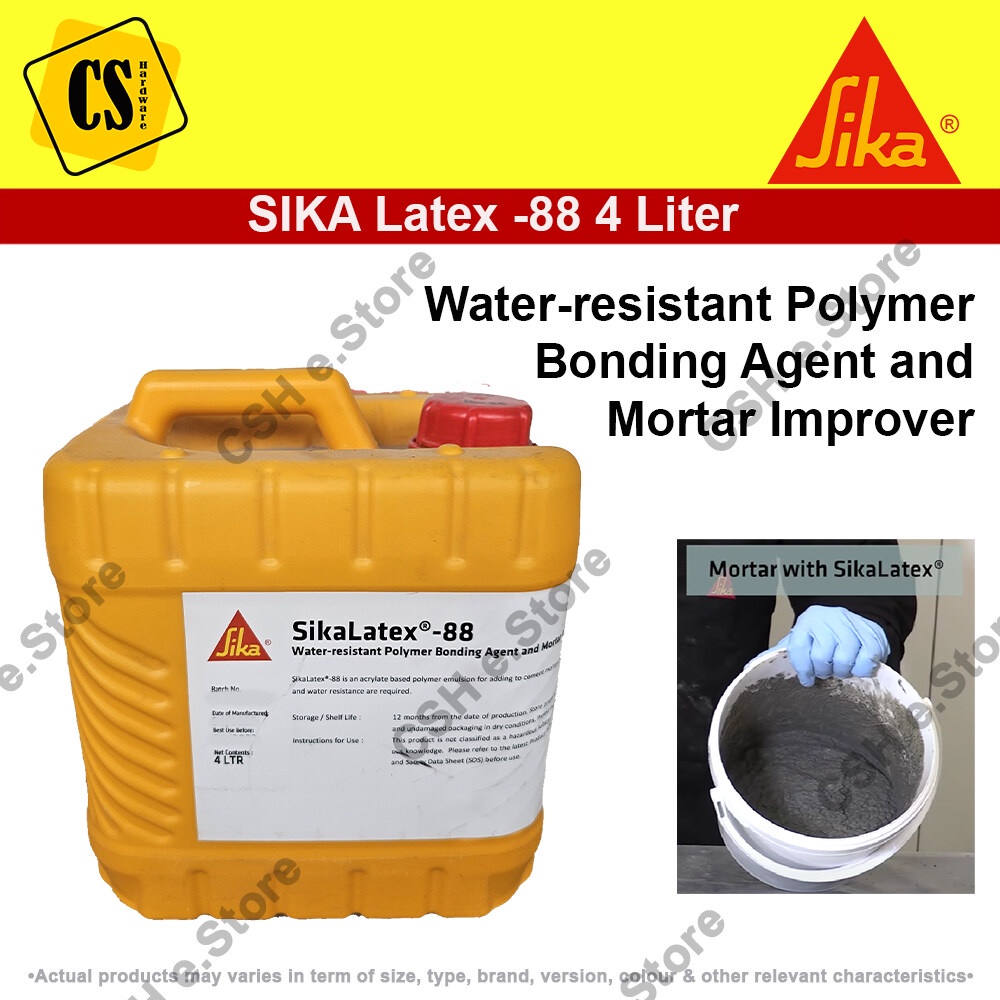 SIKA Latex 88 4 Liter enhance Adhesion Water Resistance | Shopee Malaysia