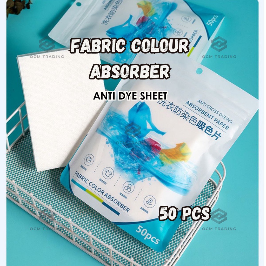 OCM Laundry Fabric Colour Absorber Paper Prevent Colour Absorption ...