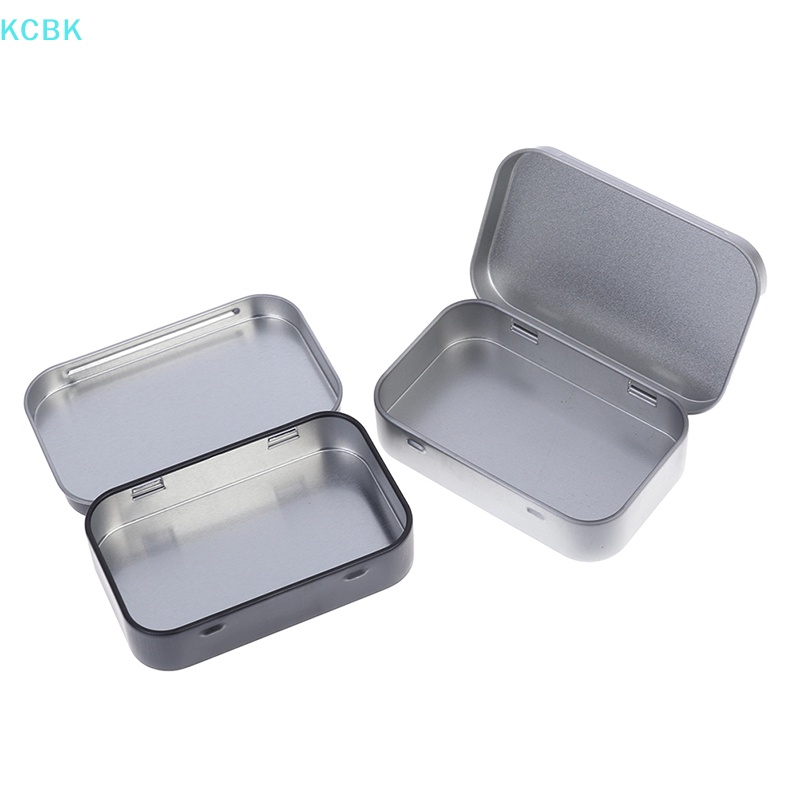 KC Survival Kit Tin Small Empty Metal Tin Flip Storage Box Case ...