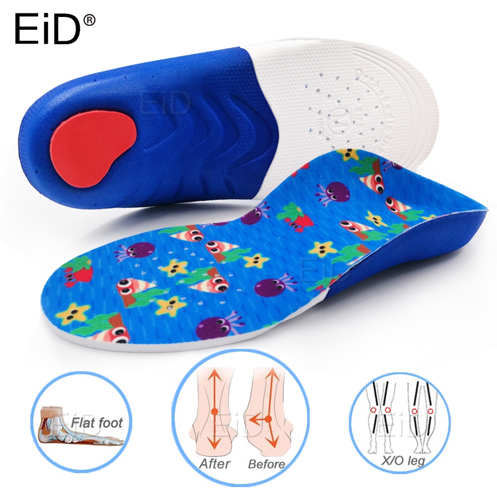 EiD 3D Orthotic Insoles flat feet for kids and Children Arch Support ...