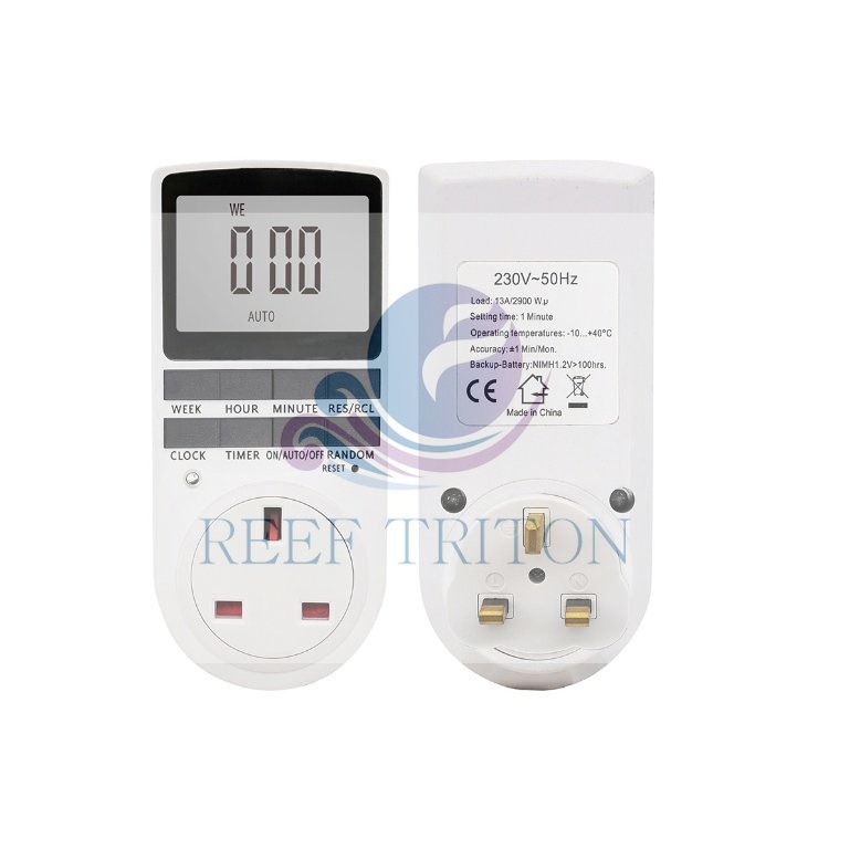 Electronic Digital Timer Switch Home Timer Outlet Programmable Timing Socket UK Plug aquarium ...