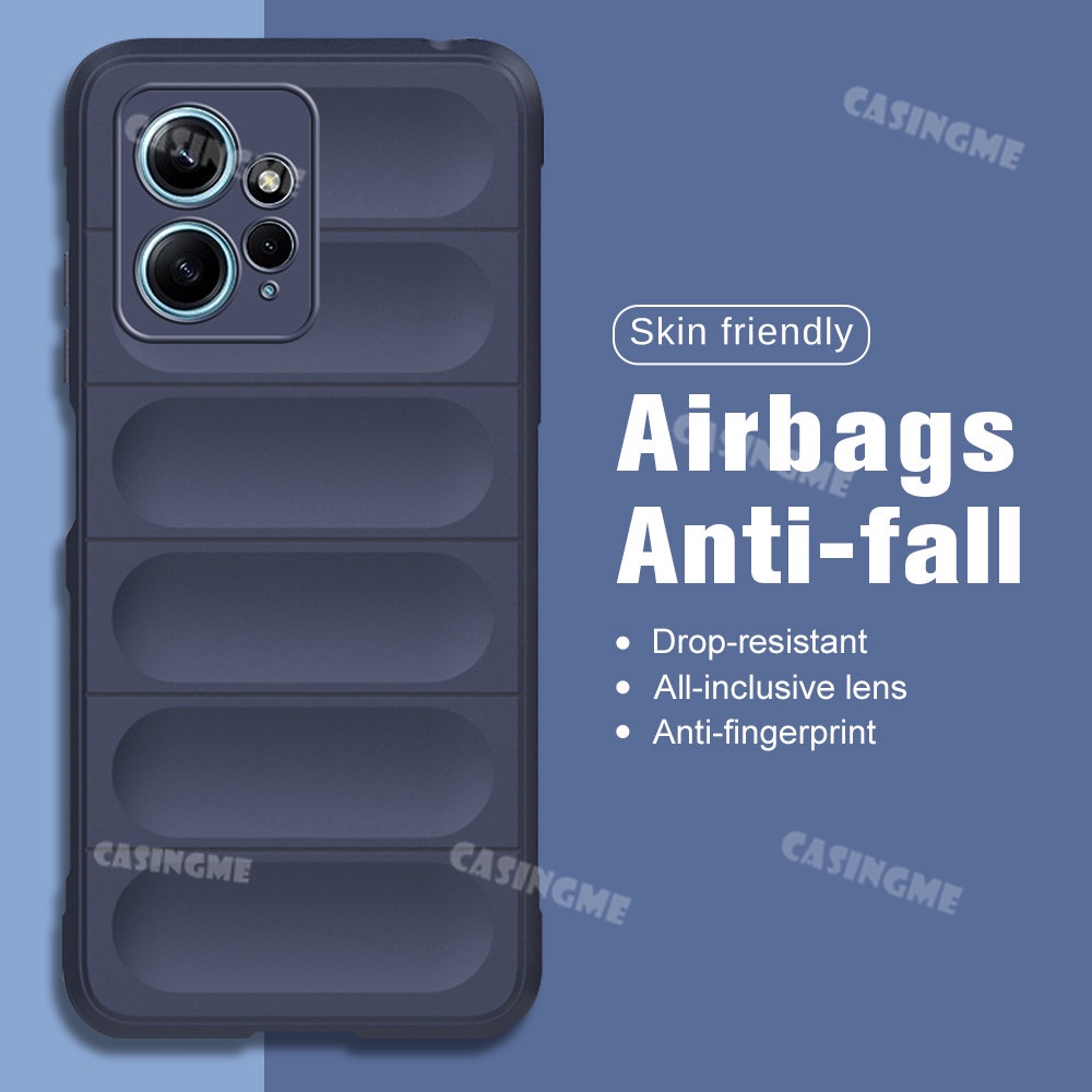 Liquid Silicone Back Cover For Redmi Note12 4G 5G Casing Anti-Slip ...