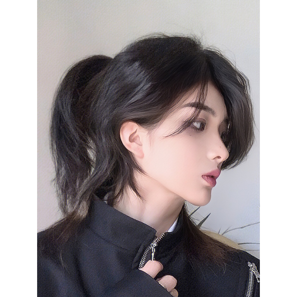 Wolftail Wig, Men's Japanese samurai Head, Handsome Personality, anime ...