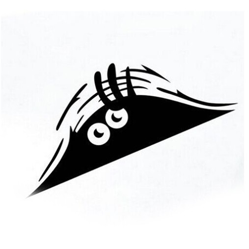 Funny Peeking Monster Auto Car Walls Windows Sticker Graphic Vinyl Car ...