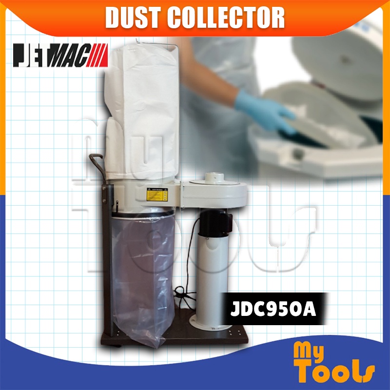 Mytools 1 HP Dust Collector Jet MAC JDC 950A Industrial Dust Collector ...