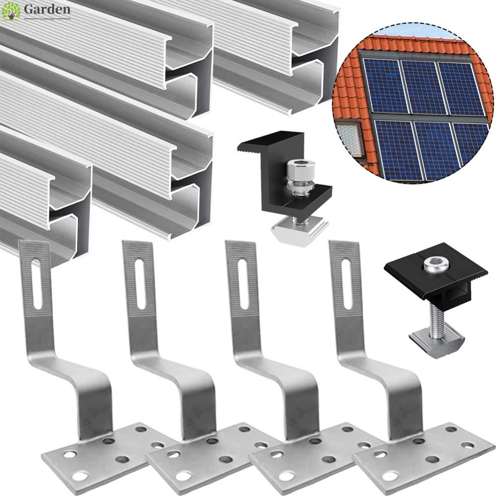 Pv Solar Module Bracket Mounting Rail Mounting Rail Brick Roof Rack Set ...