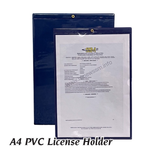 A4 SSM PVC License Holder | Lesen Perniagaan | SSM Lesen | Shopee Malaysia