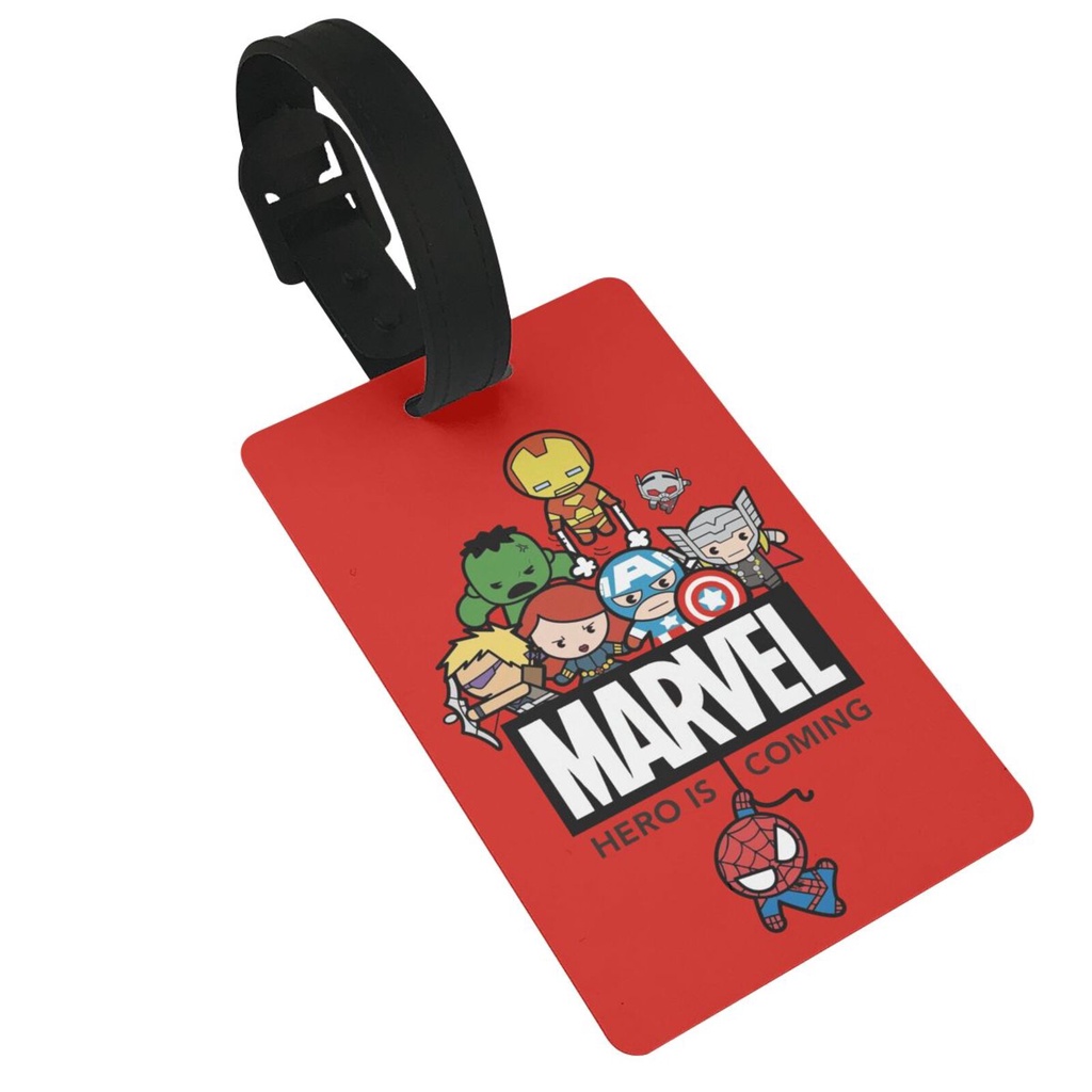 Marvel Luggage Tag Suitcase Name ID Card Labels Identifiers PVC Baggage ...