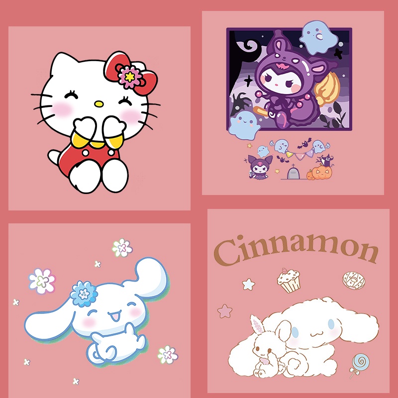Cinnamoroll Melody Cartoon Clothing Heat Transfer Stickers Hot Adhesive ...