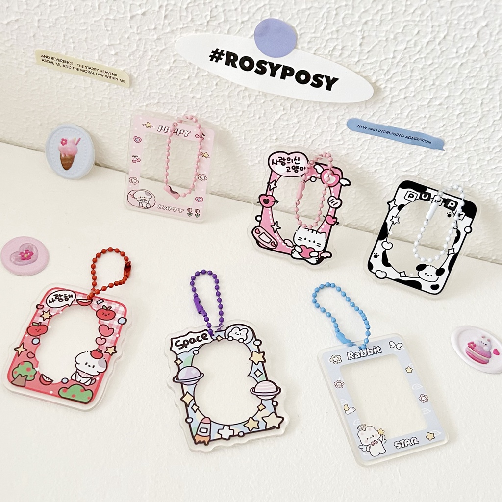 Goo Frame One Inch Small Card Decorative Frame Keychain Sticker ...