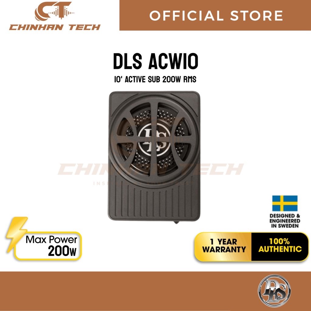 DLS Active ACW10 10 Inch / 25 cm Active Under-Seat Subwoofer 200 W RMS | Shopee Malaysia