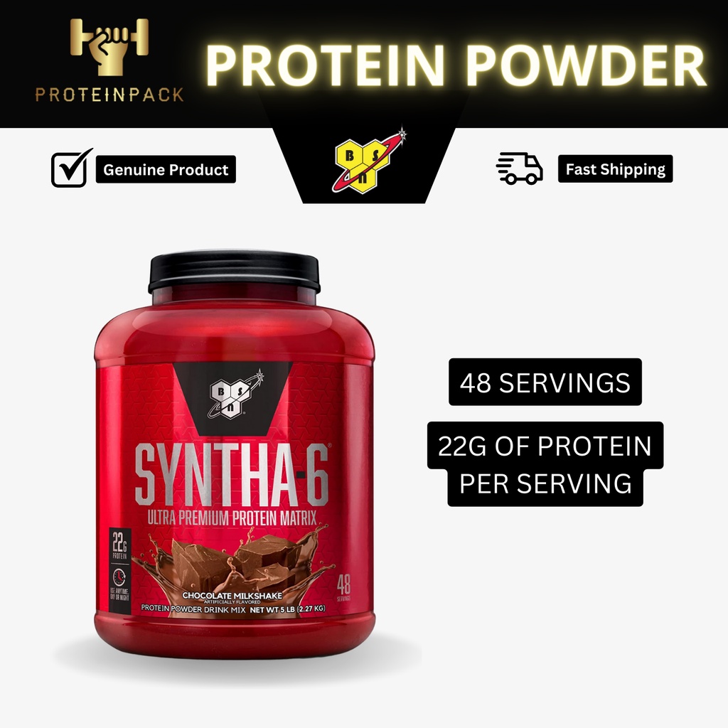 BSN Syntha 6 Protein Ultimate Powder 5lb Muscle Recovery Essential ...