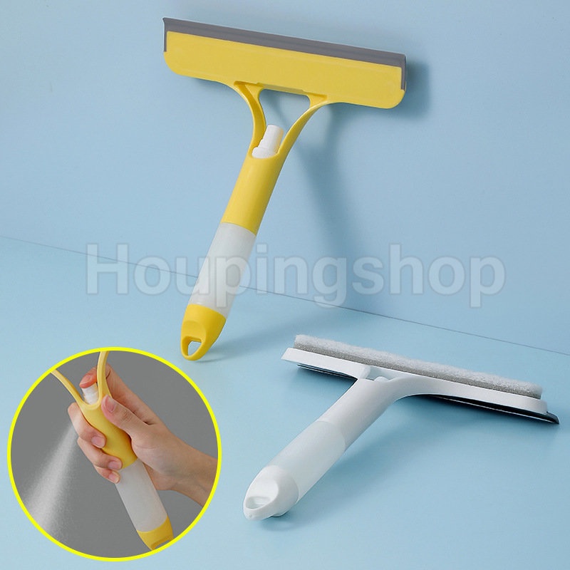 Window Cleaner Wiper 3 in 1 Spray Glass Cleaner Squeegee Double Side ...