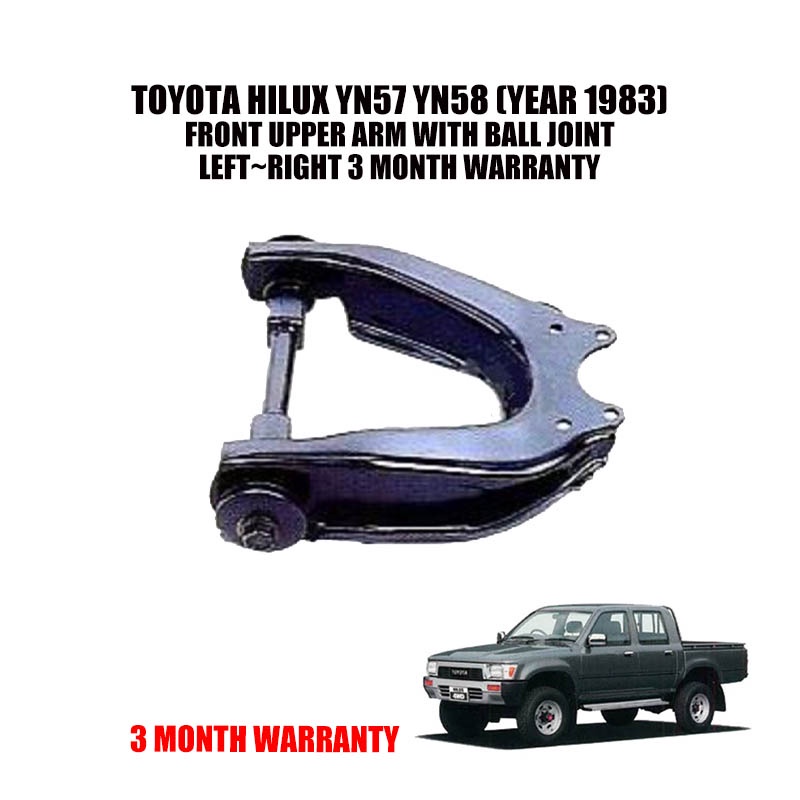 TOYOTA HILUX YN57 YN58 (YEAR 1983) FRONT UPPER ARM WITH BALL JOINT LEFT ...