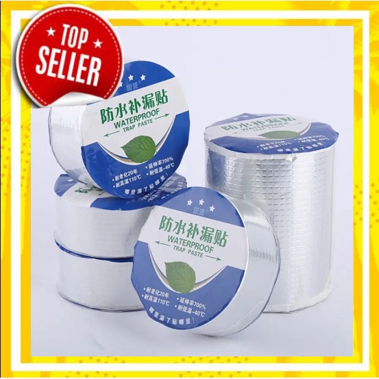 (TOPSELLER1) 5 meter Aluminum Duct Tape Waterproof Foil Tape leak proof ...