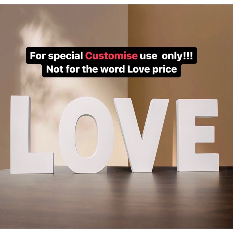 H29cm Waterproof Alphabet ABC Letter Box Huruf Hiasan Dinding Huruf ABC ...