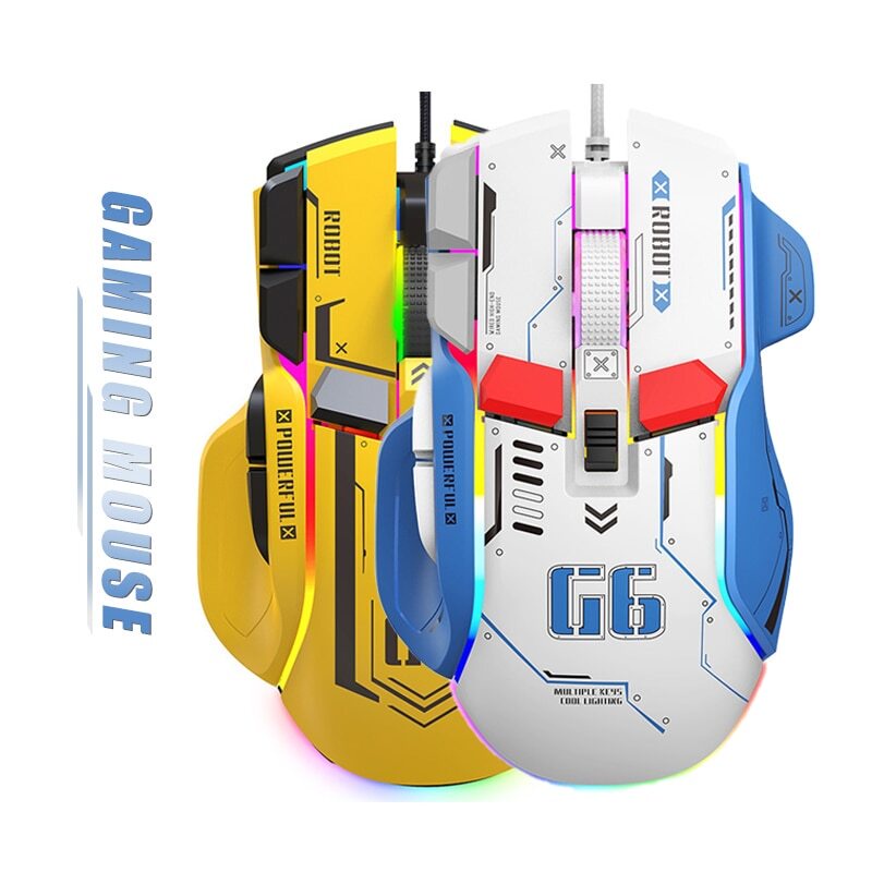 Elec Space Ergonomic Wired Gaming Mouse 10 Button LED 12800 DPI USB ...