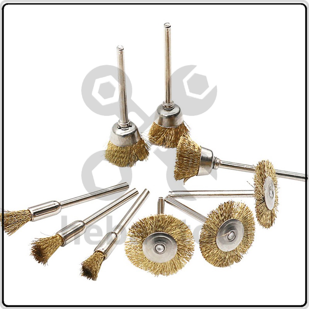 1pcs 3mm Copper Brass Wire Brush Burr Grinding Head Grinder Burr ...