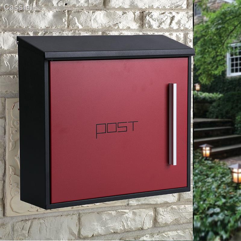 Outdoor post mailbox letter box letter newspaper magazine mailbox ...
