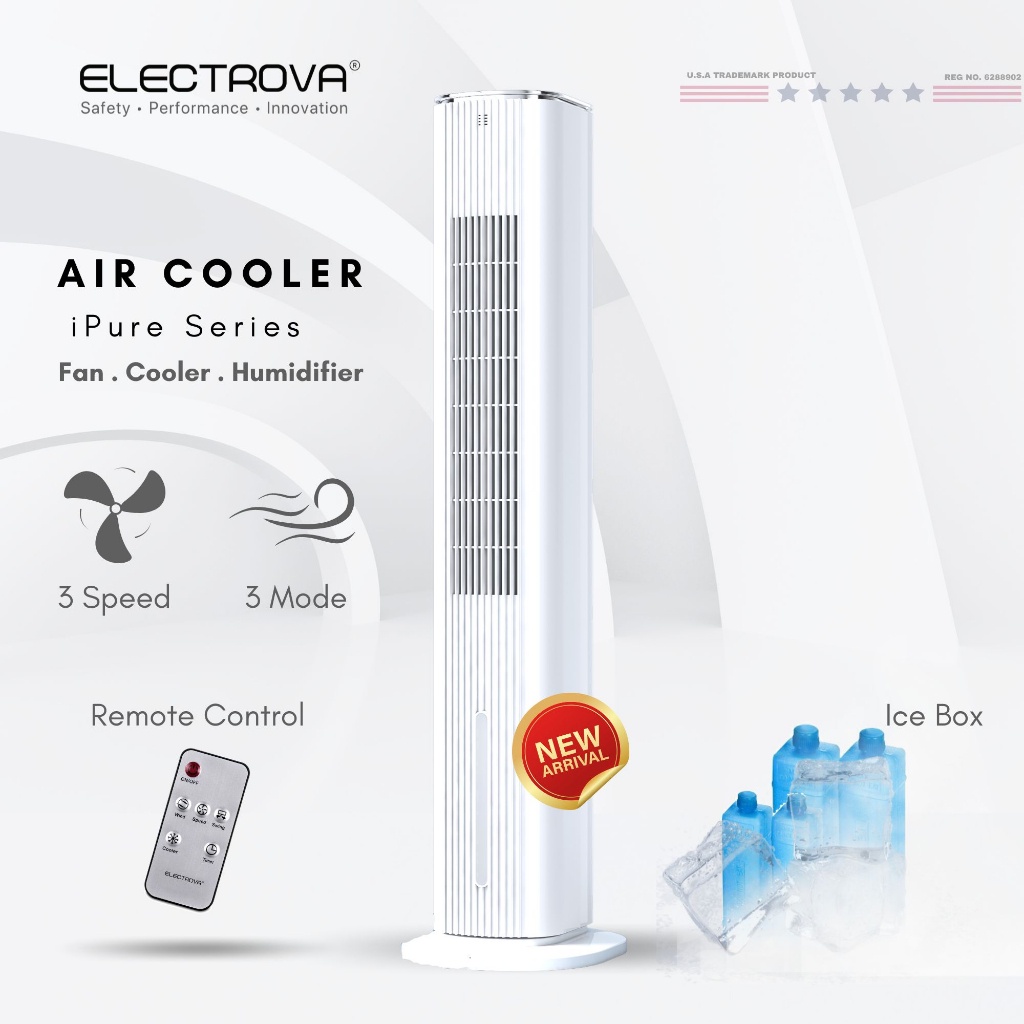 Electrova iPure Series Evaporative Portable Air Cooler ET-AC01 | Shopee ...