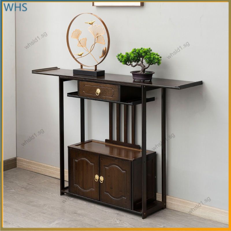 Buddha altar solid wood entryway table foyer offering table incense ...