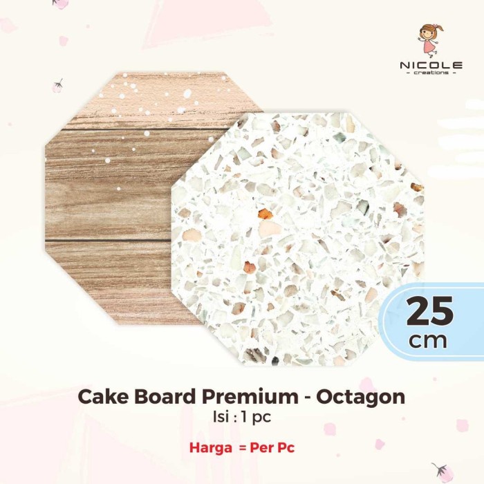 Cake Board/Cake Coaster/Cake Mat/Premium Octagon Cake Bottom 25 cm ...