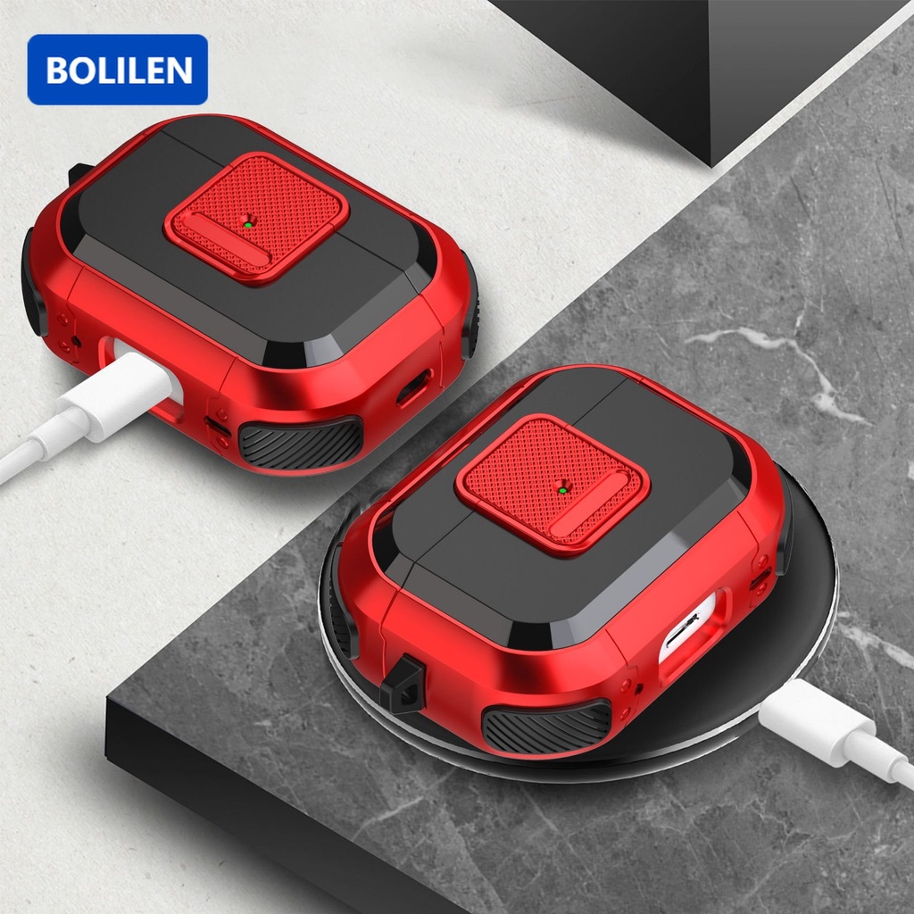 (with Secure Lock) Case for AirPods Pro 2 3, Soft Rugged Full Body ...